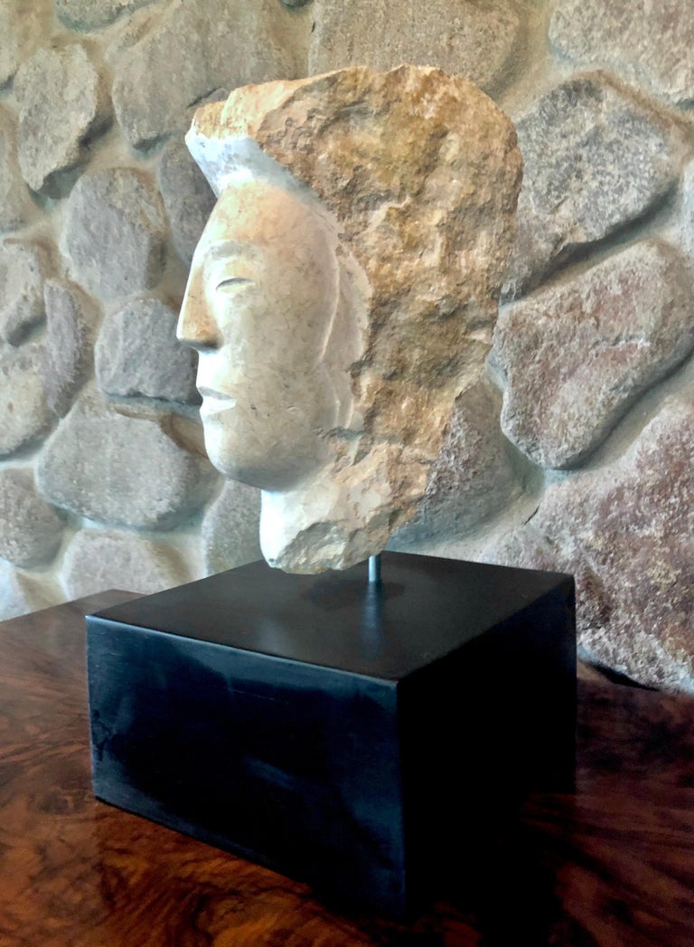 Daniel Pretiz Beaumont - “Orosi” 2022 - Tempisque Limestone Head - Wood ...