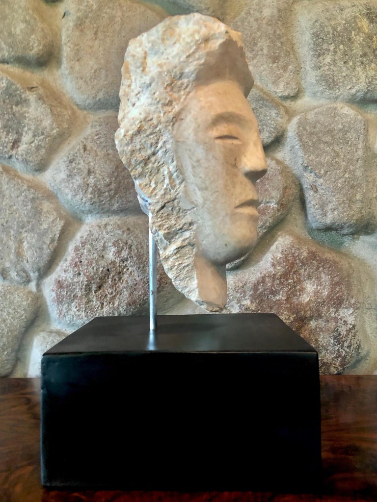 Daniel Pretiz Beaumont - “Orosi” 2022 - Tempisque Limestone Head - Wood ...