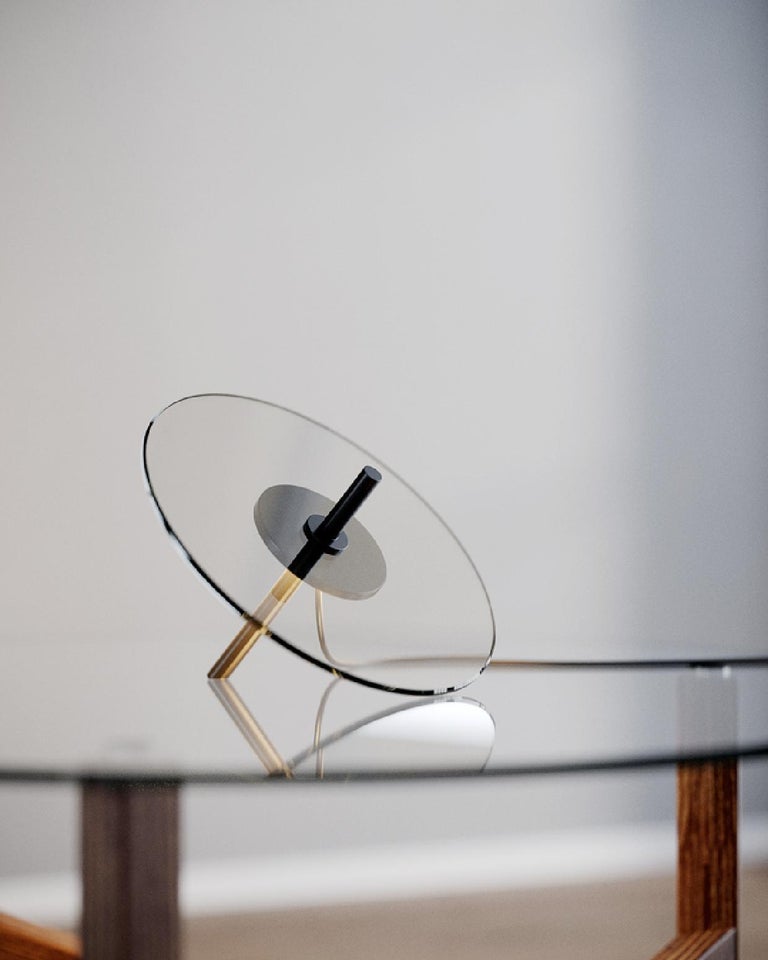Daniel Rybakken Contemporary Sculptural Desk Light in Glass and ...