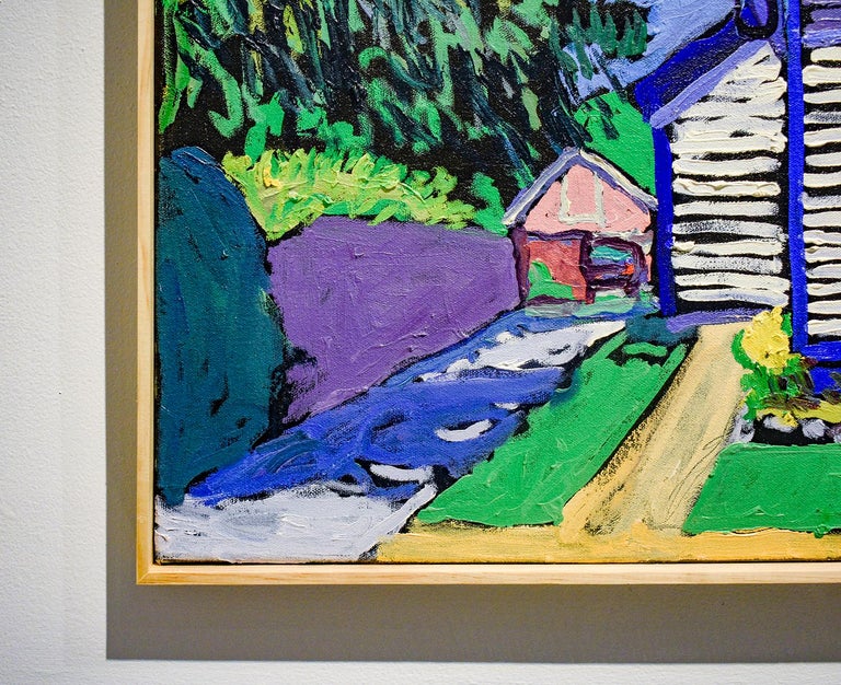 Dan Rupe - 112 2nd St (Contemporary Brightly Colored Oil, White House ...