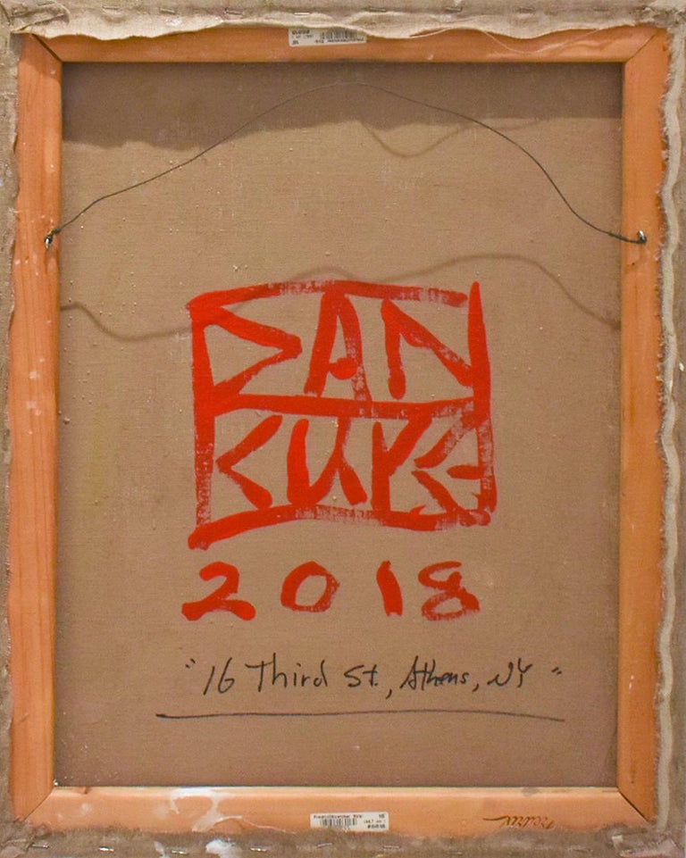 Dan Rupe - 16 3rd St. Athens NY (Oil on Linen Town Street Landscape in ...