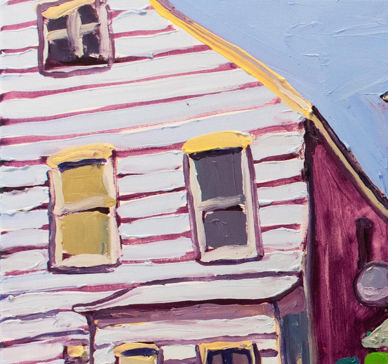 Dan Rupe - 214, 216 State St. (Fauvist-Style Suburban Landscape Oil ...