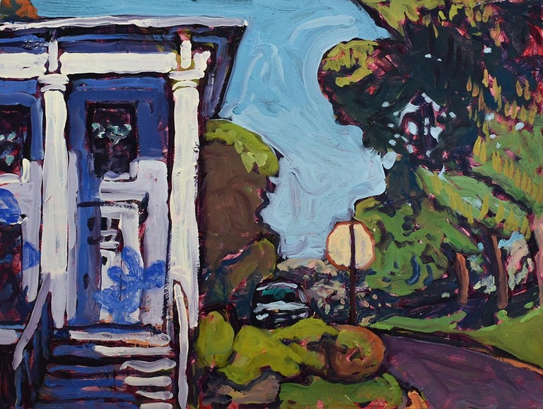 Dan Rupe - First and N. Church St, Athens NY (Fauvist Style Cityscape ...