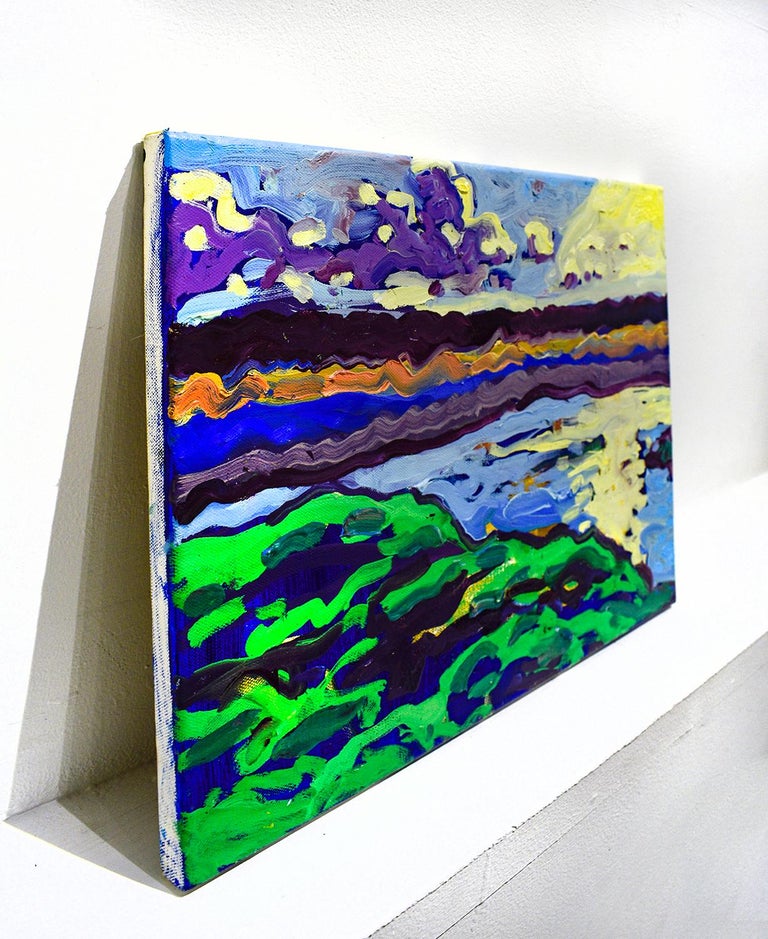 Dan Rupe - Leeds Athens Marsh (Fauvist Style Oil Painting on Canvas of ...