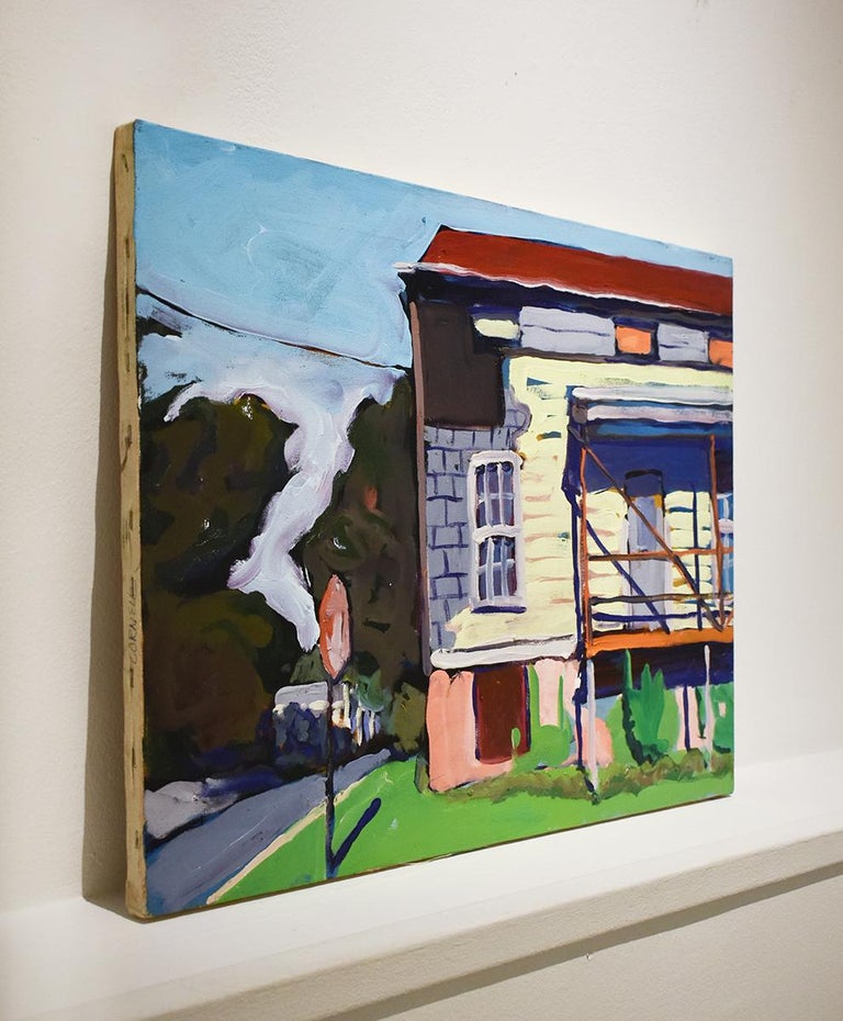 Dan Rupe - Stop! Old House, Athens, NY (Fauvist Style Cityscape Oil ...