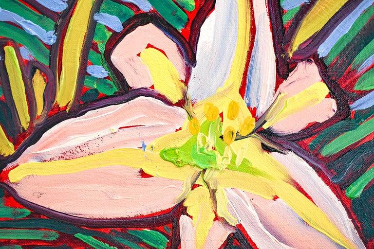 Dan Rupe - Summer Day Lilies (Contemporary Still Life of Vibrant Lilies ...