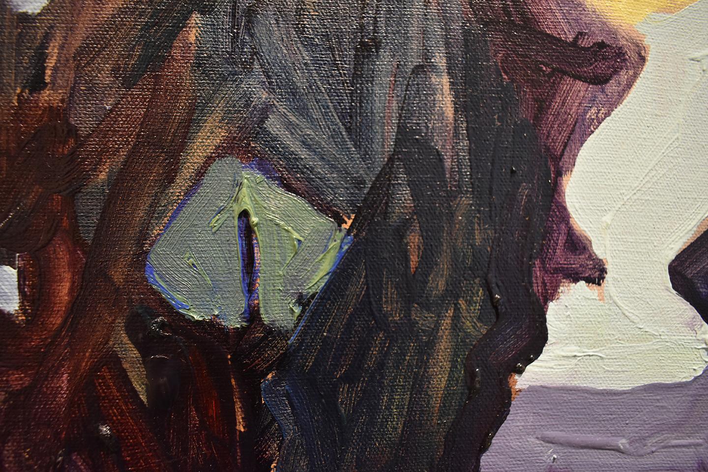 Dan Rupe - Sunset Road (Oil on Linen Town Street Landscape in Vivid ...