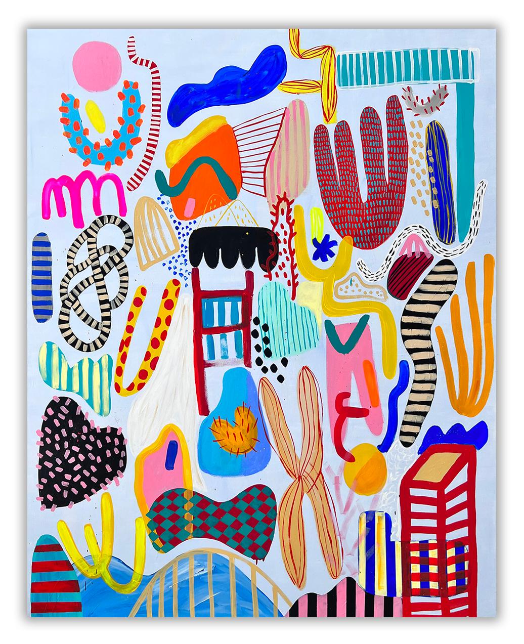 Daniela Marin - Paradiso I (Abstract painting) For Sale at 1stDibs