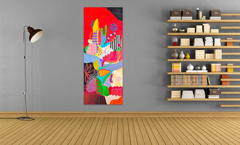 Daniela Marin - Through my window II (Abstract painting) For Sale at ...