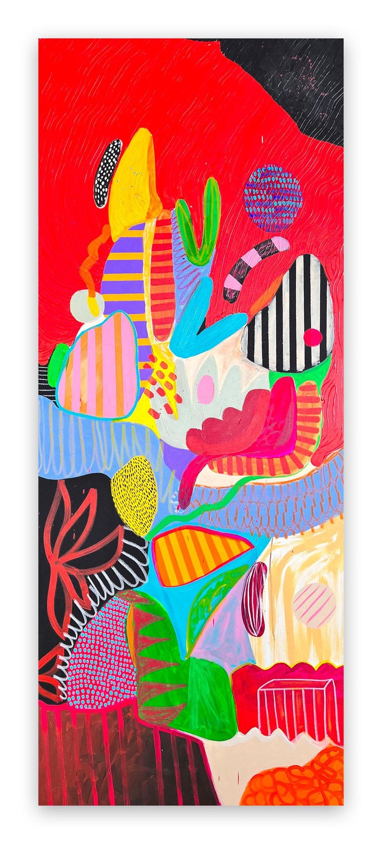 Daniela Marin - Through my window II (Abstract painting) For Sale at ...