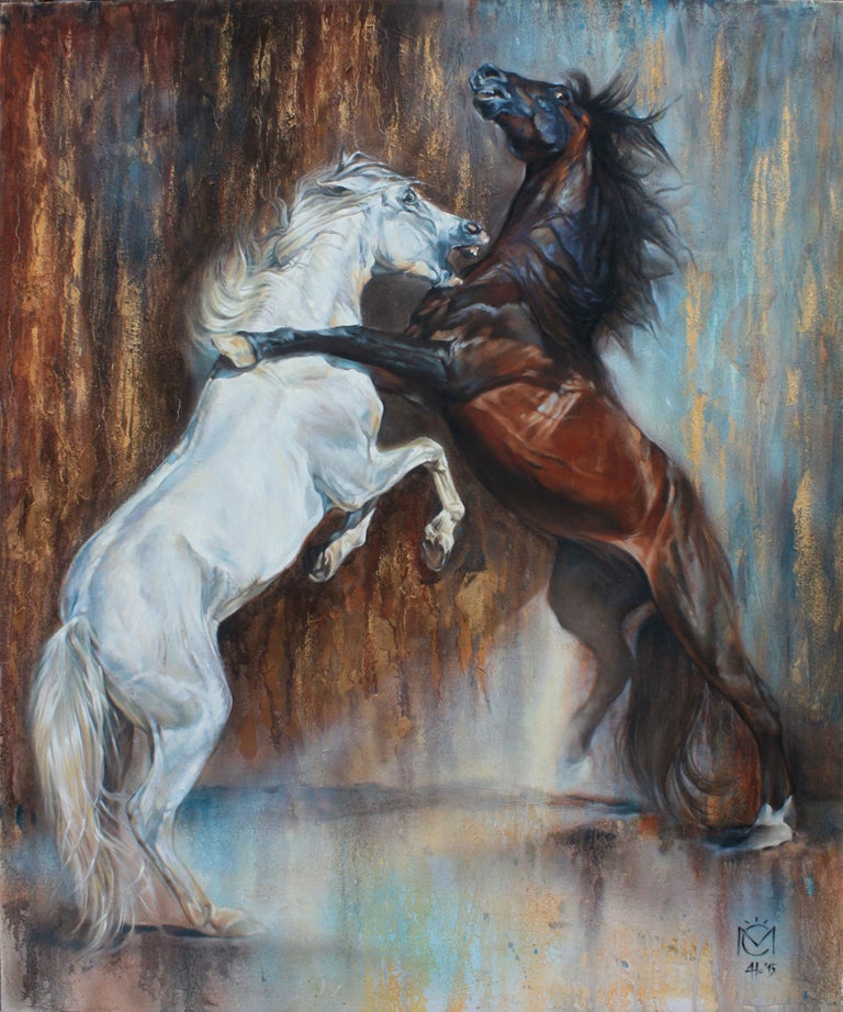 Daniela Nikolova - Oil and Sand on Canvas For Sale at 1stDibs