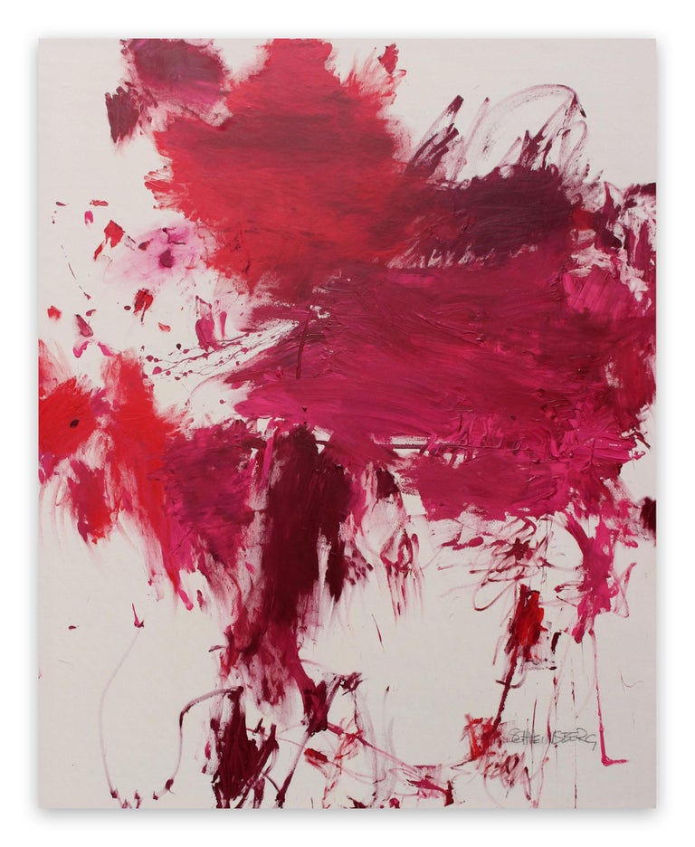 Daniela Schweinsberg - Getting high on red (Abstract painting) For Sale ...