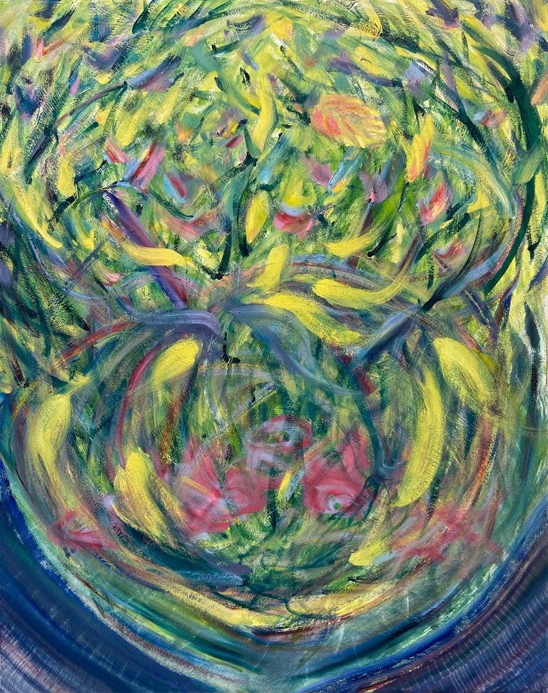 Danielle Riede - Flowers for Ukraine, large-scale gestural abstract oil ...