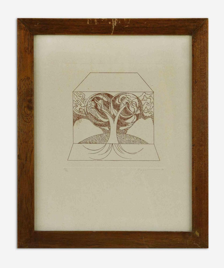Danilo Bergamo - Tree of Life - Etching on Cardboard by Danilo Bergamo ...