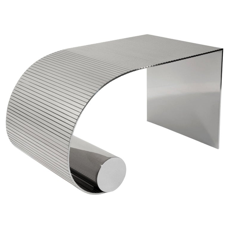 Danilo Etched Metal Side Table by Soraya Osorio for OA at 1stDibs