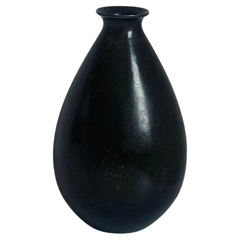 Danish 1930s Patinated Discometal Vase or Vessel by Just Andersen For ...