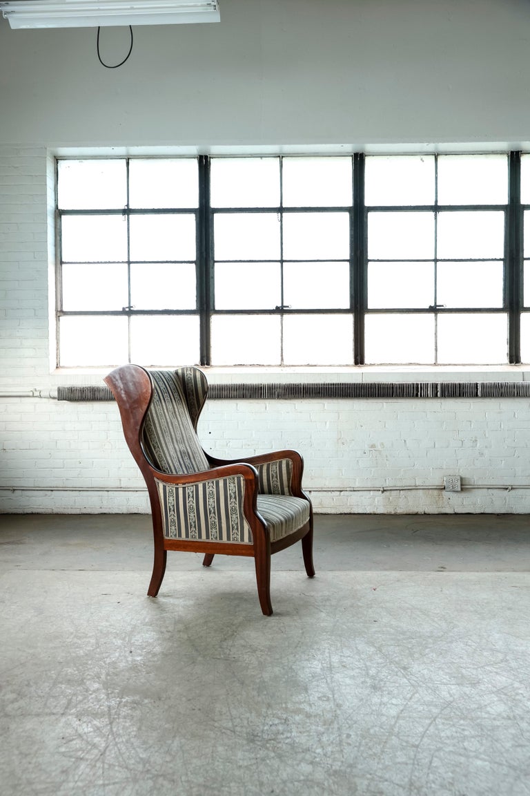 Danish 1940s Wingback Chair in Mahogany by Master Carpenter Frits ...