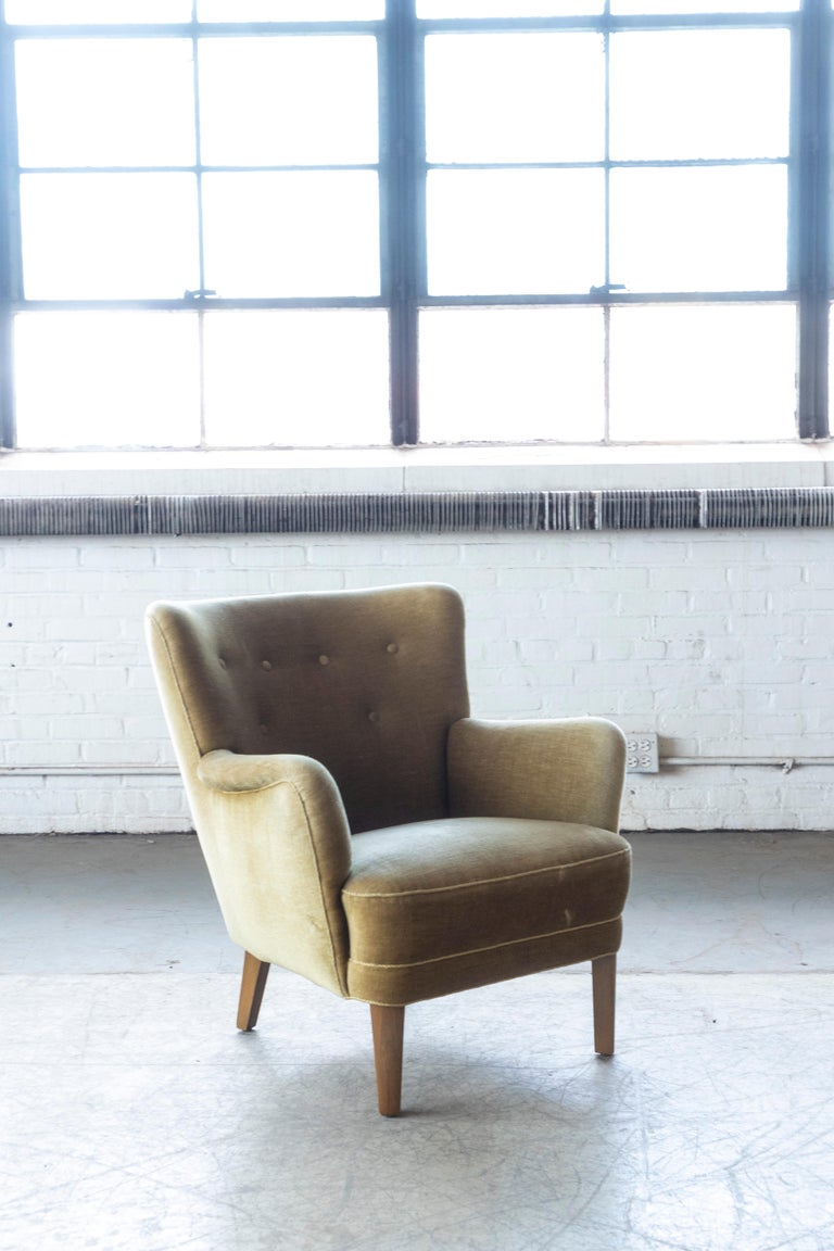 Danish 1950's Lounge Chair by Peter Hvidt and Orla Mølgaard-Nielsen at ...