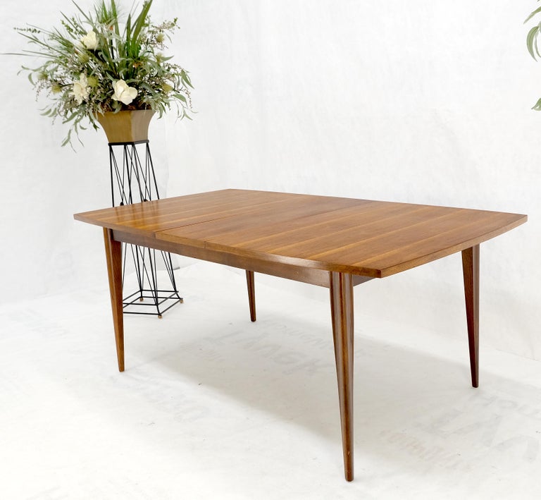 Danish American Mid-Century Modern Walnut Boat Shape Dining Table 1 ...