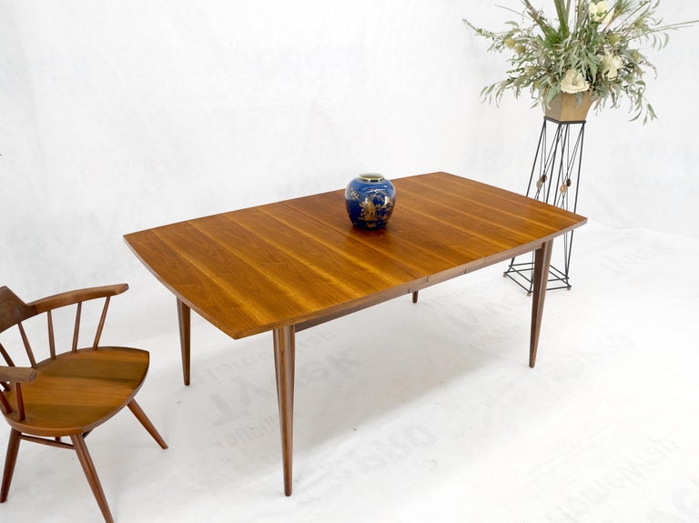 Danish American Mid-Century Modern Walnut Boat Shape Dining Table 1 ...