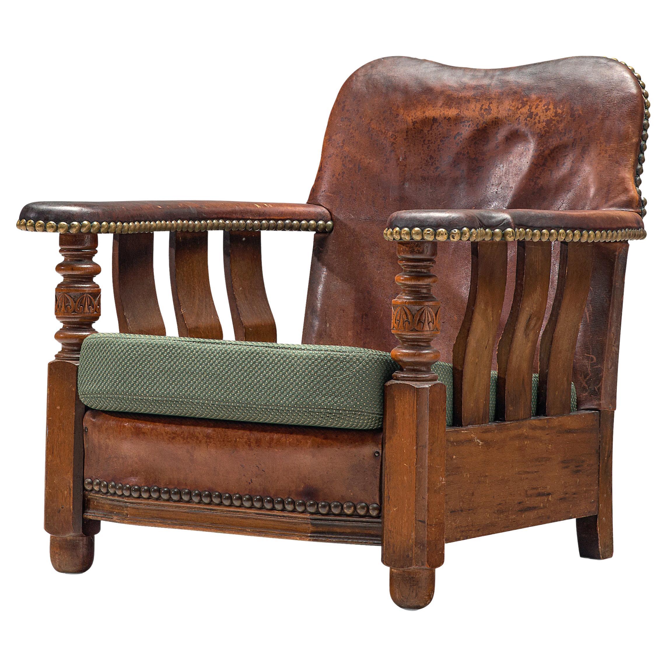 Victory Lounge Chair, Leather and Patinated Cast Aluminum, Jordan Mozer ...