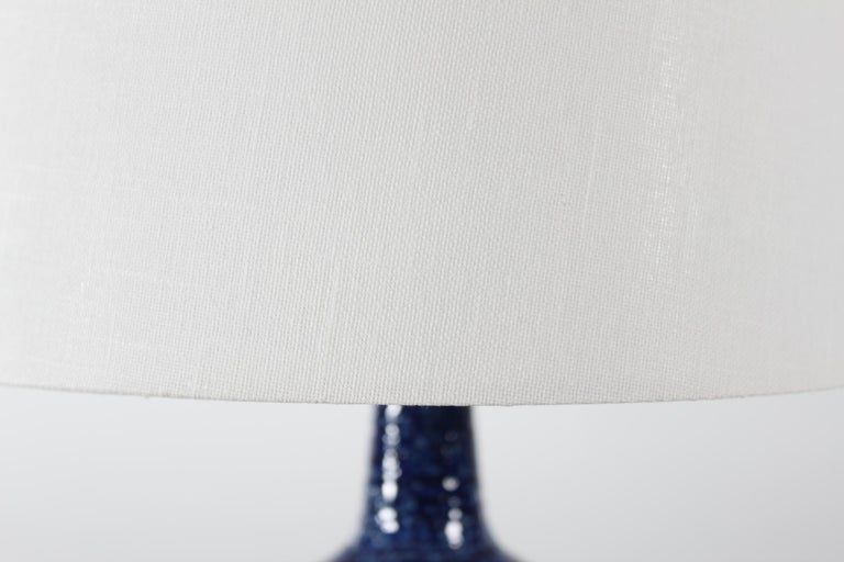 Danish Artistic Palshus Tall Cobalt Blue Table Lamp 1960s with New ...
