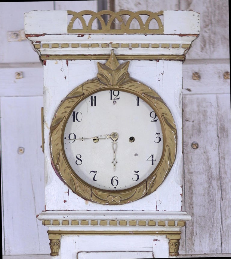 Danish Bornholm Mora Clock White Gold 1800s Antique 1 Owner Provenance ...
