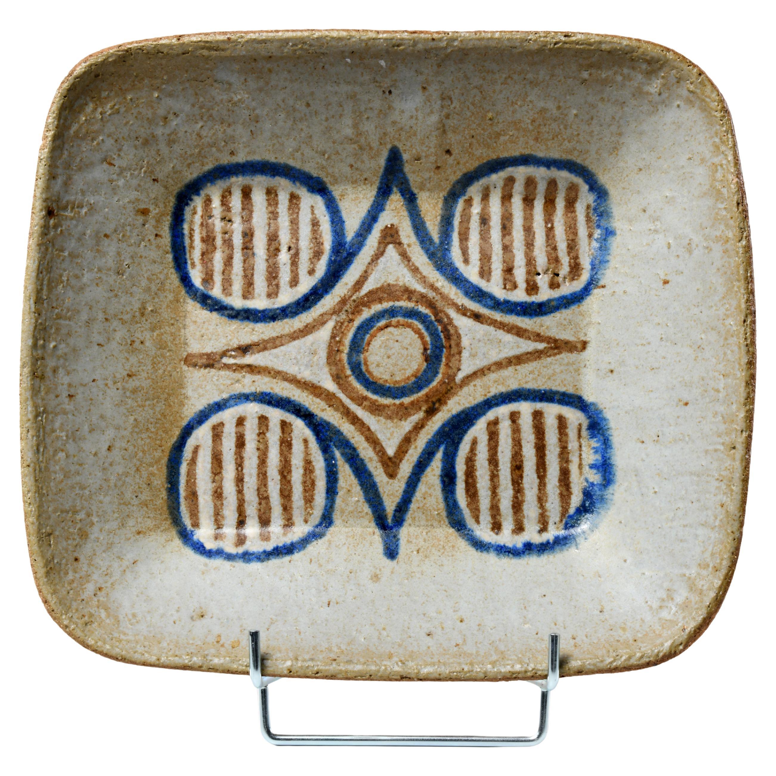 Danish ceramic dish signed Kirsten Winther in the late 1960s. For Sale ...