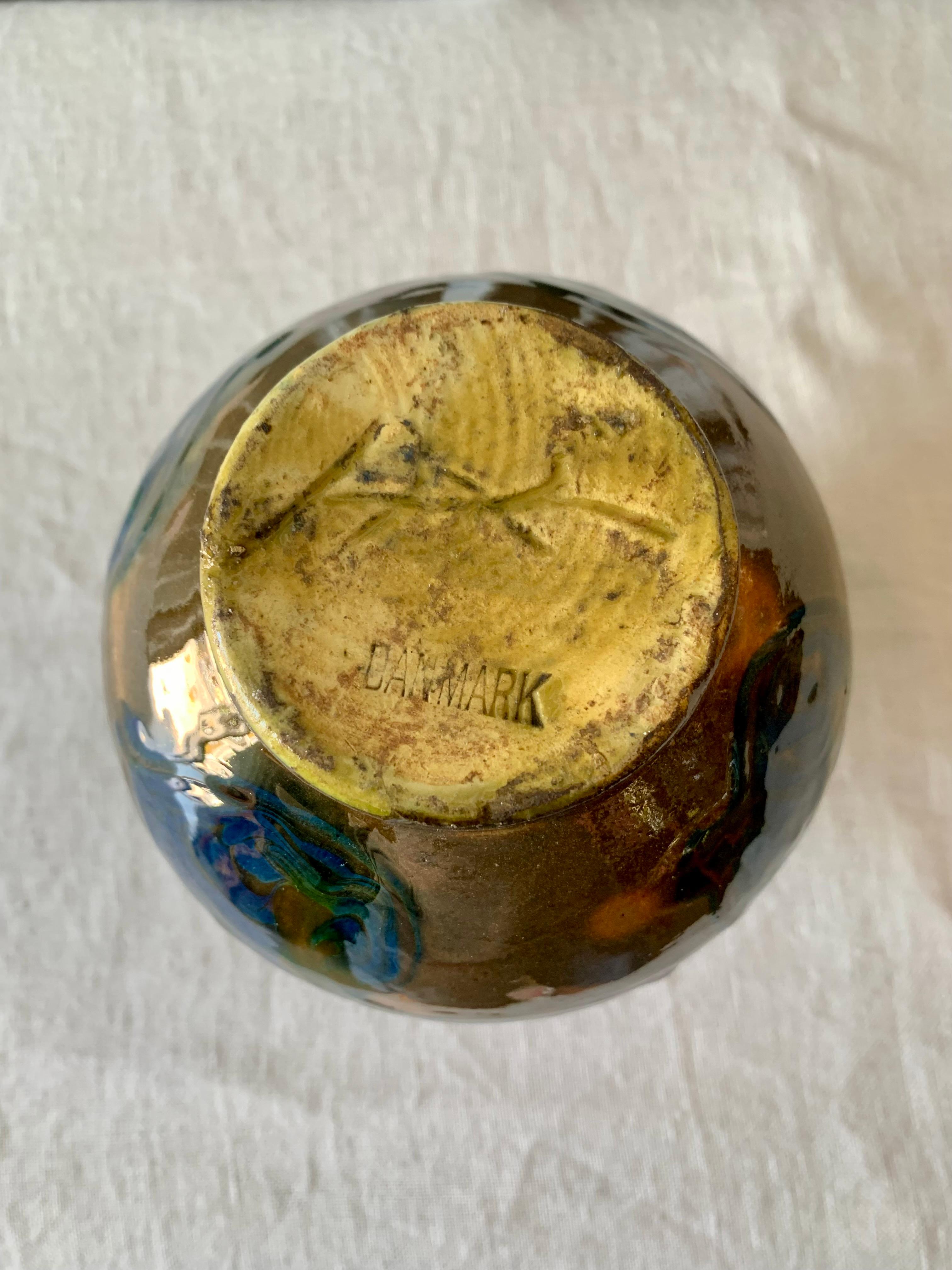 Danish Ceramic Kähler 1930s Vase For Sale at 1stDibs