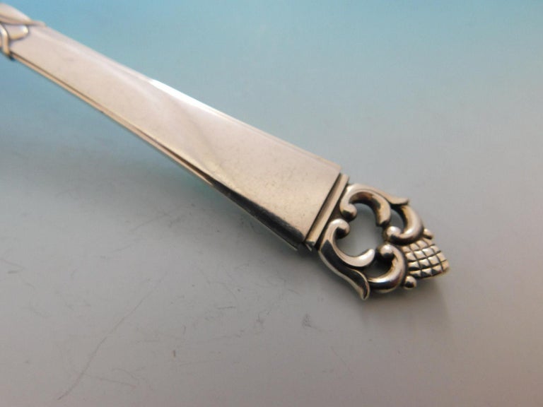Danish Crown by Frigast Denmark Sterling Silver Flatware Set 8 Service ...
