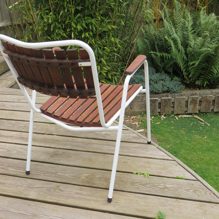 Danish Daneline Garden Stacking Chairs in Teak Set of 4 at 1stDibs