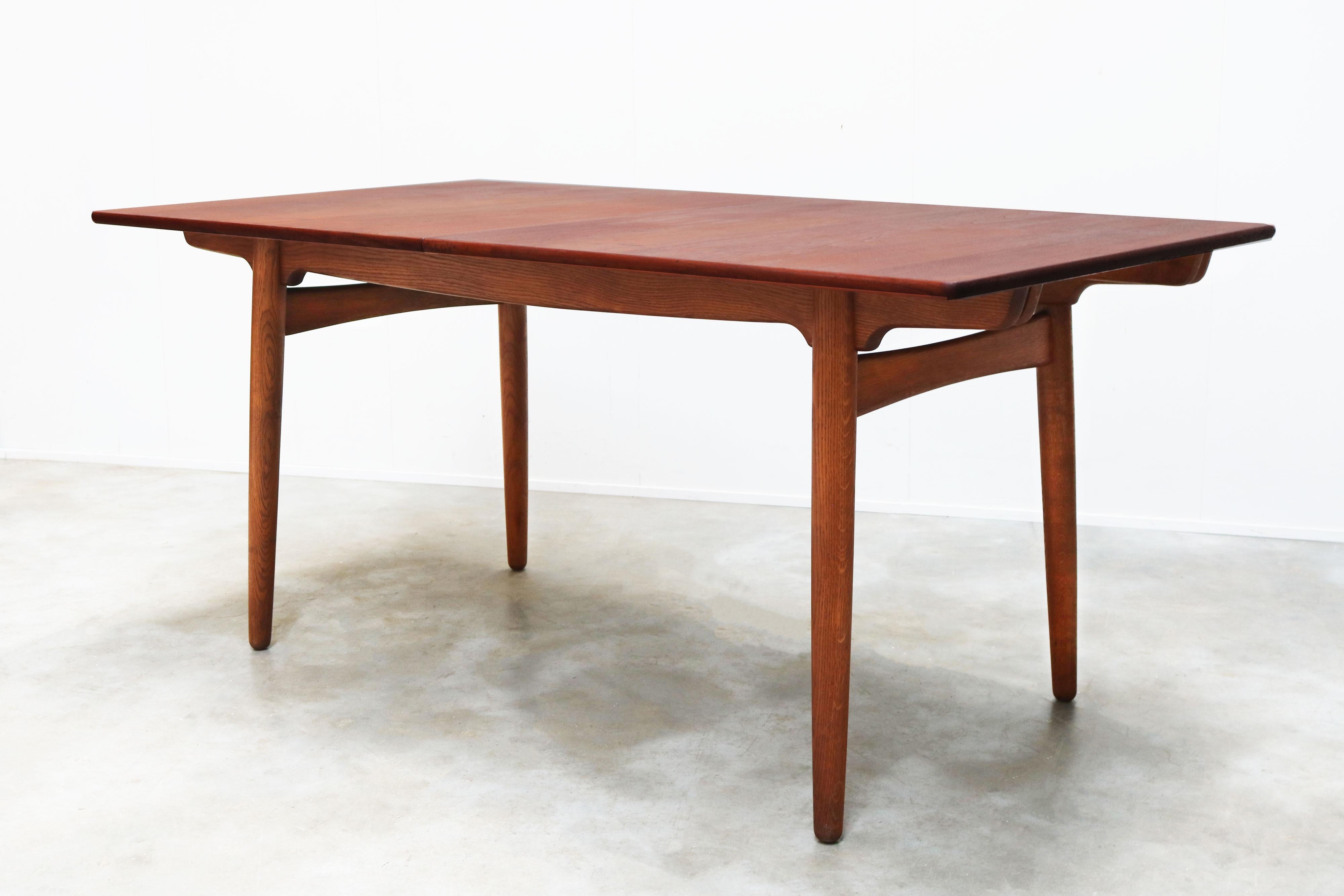 Danish design AT-310 Table by Hans J. Wegner for Andreas Tuck 1950 Oak ...