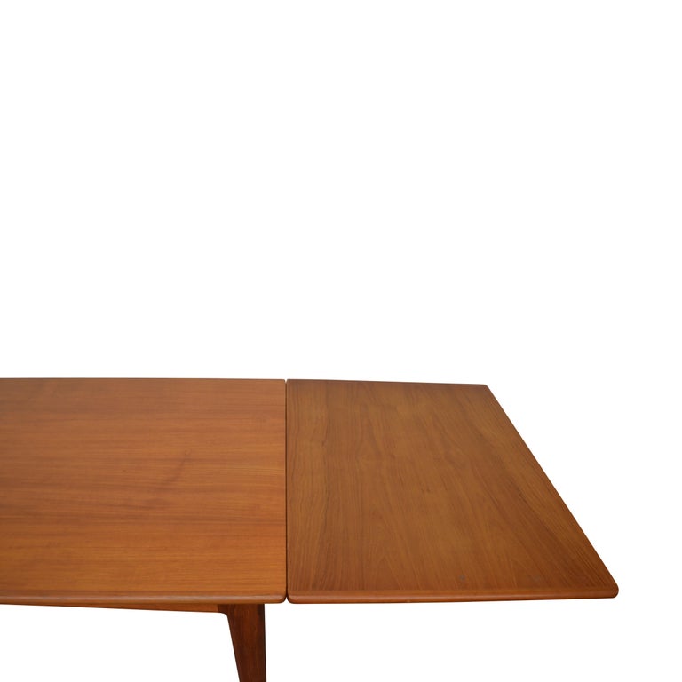 Danish Design Knud Andersen Teak Extendable Dining Table at 1stDibs