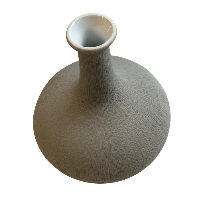 Danish Design Matte Grey Vase, Thailand, Contemporary at 1stDibs
