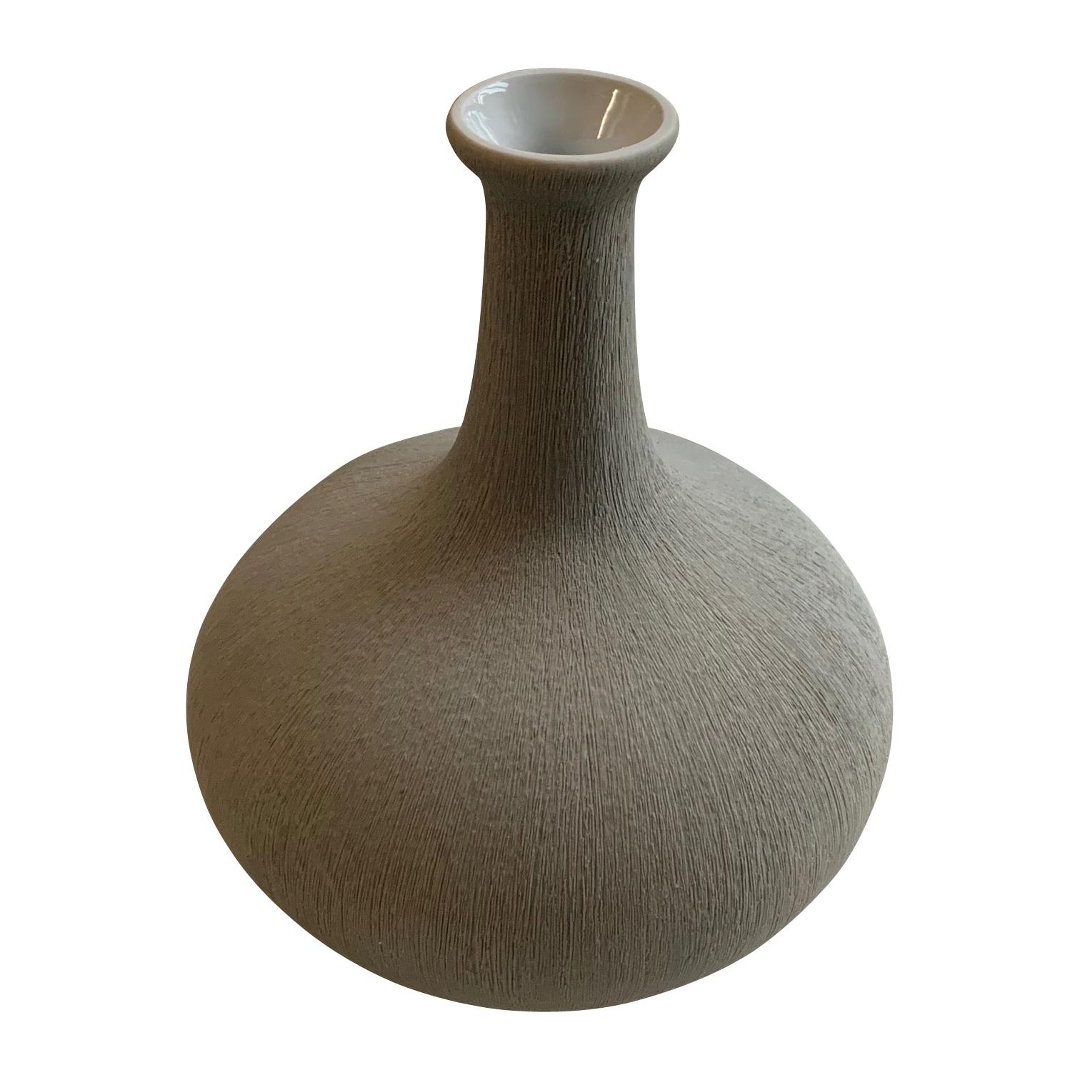 Danish Design Matte Grey Vase, Thailand, Contemporary at 1stDibs