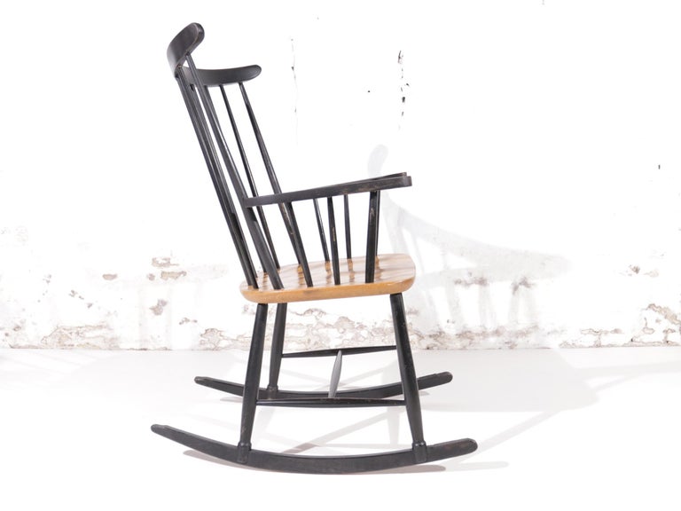Danish Design Rocking Chair Ilmari Tapiovaara Model Fanett Scandinavian ...