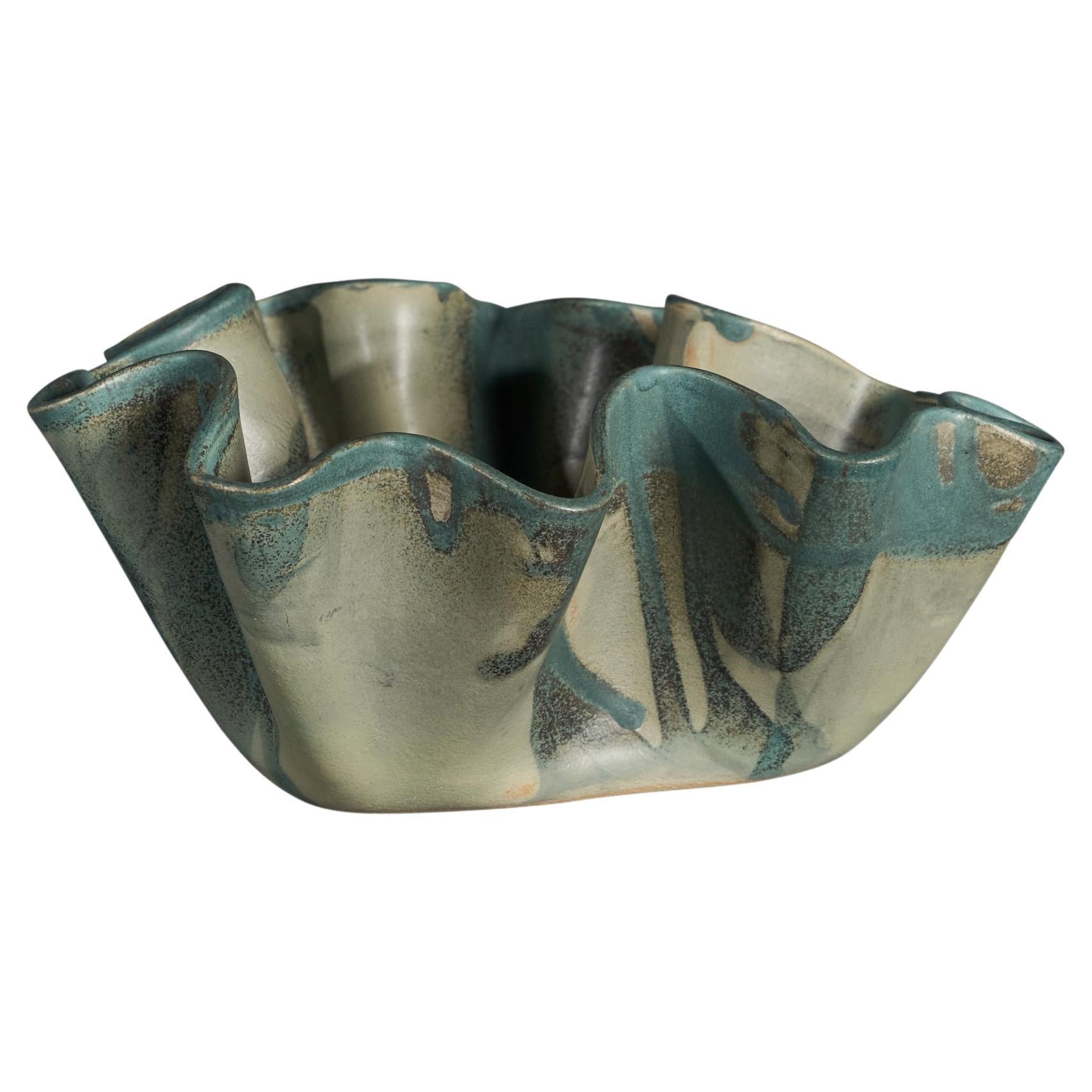 Danish Designer, Bowl, Stoneware, Denmark, 1970s For Sale at 1stDibs