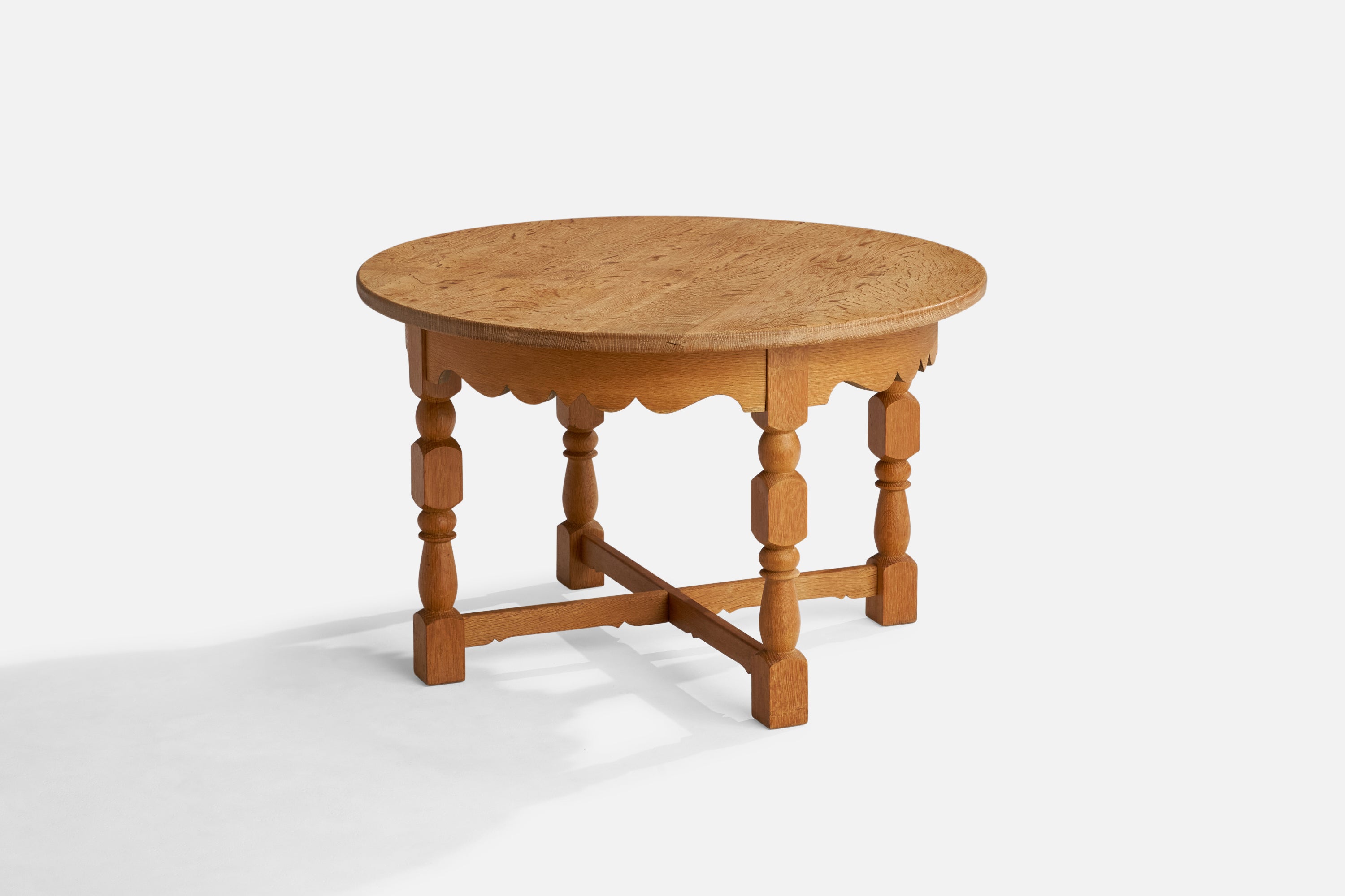 Danish Designer, Side Table, Oak, Denmark, 1960s For Sale at 1stDibs