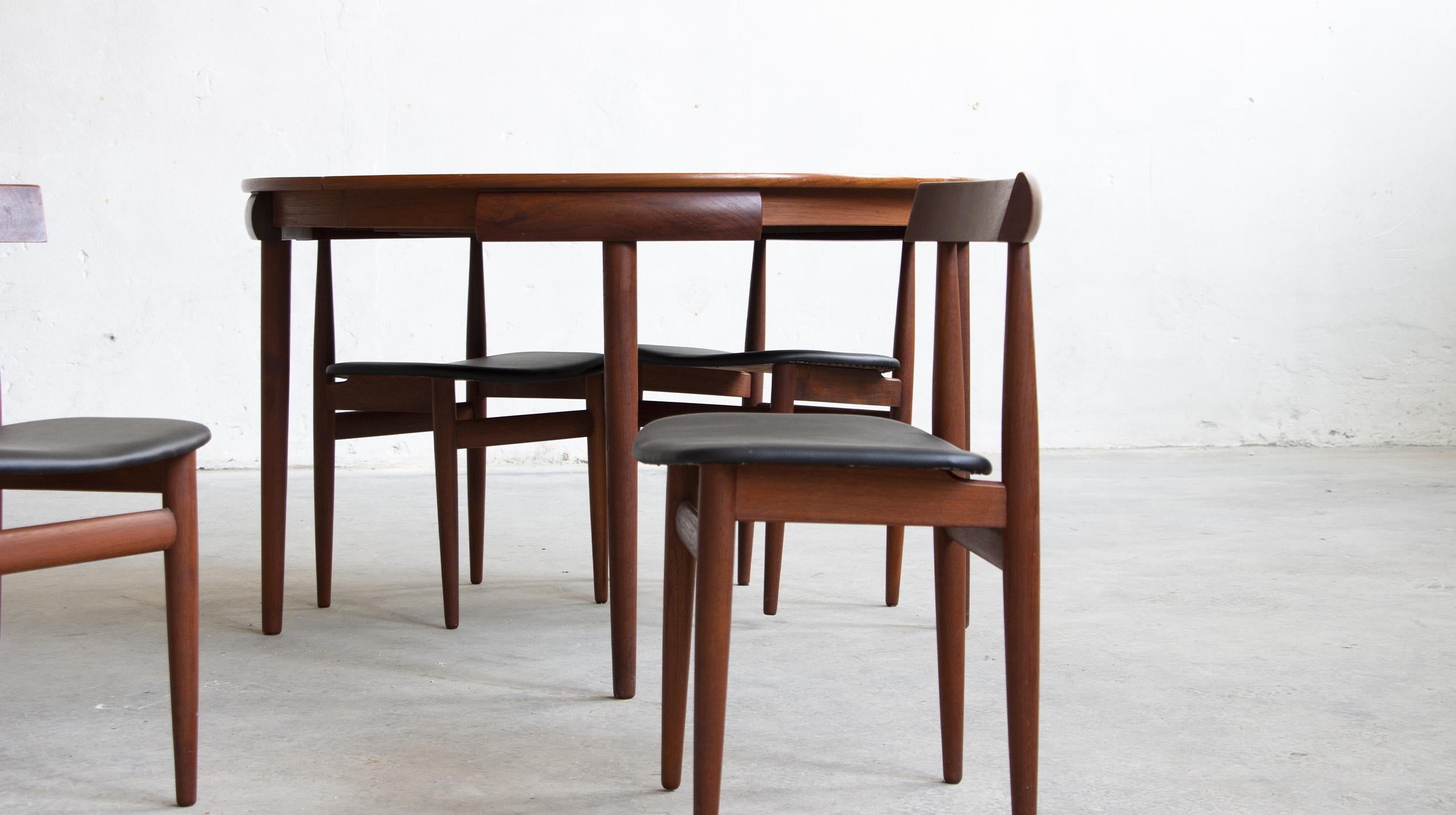 Danish Dining Set by Hans Olsen for Frem Rojle For Sale at 1stDibs