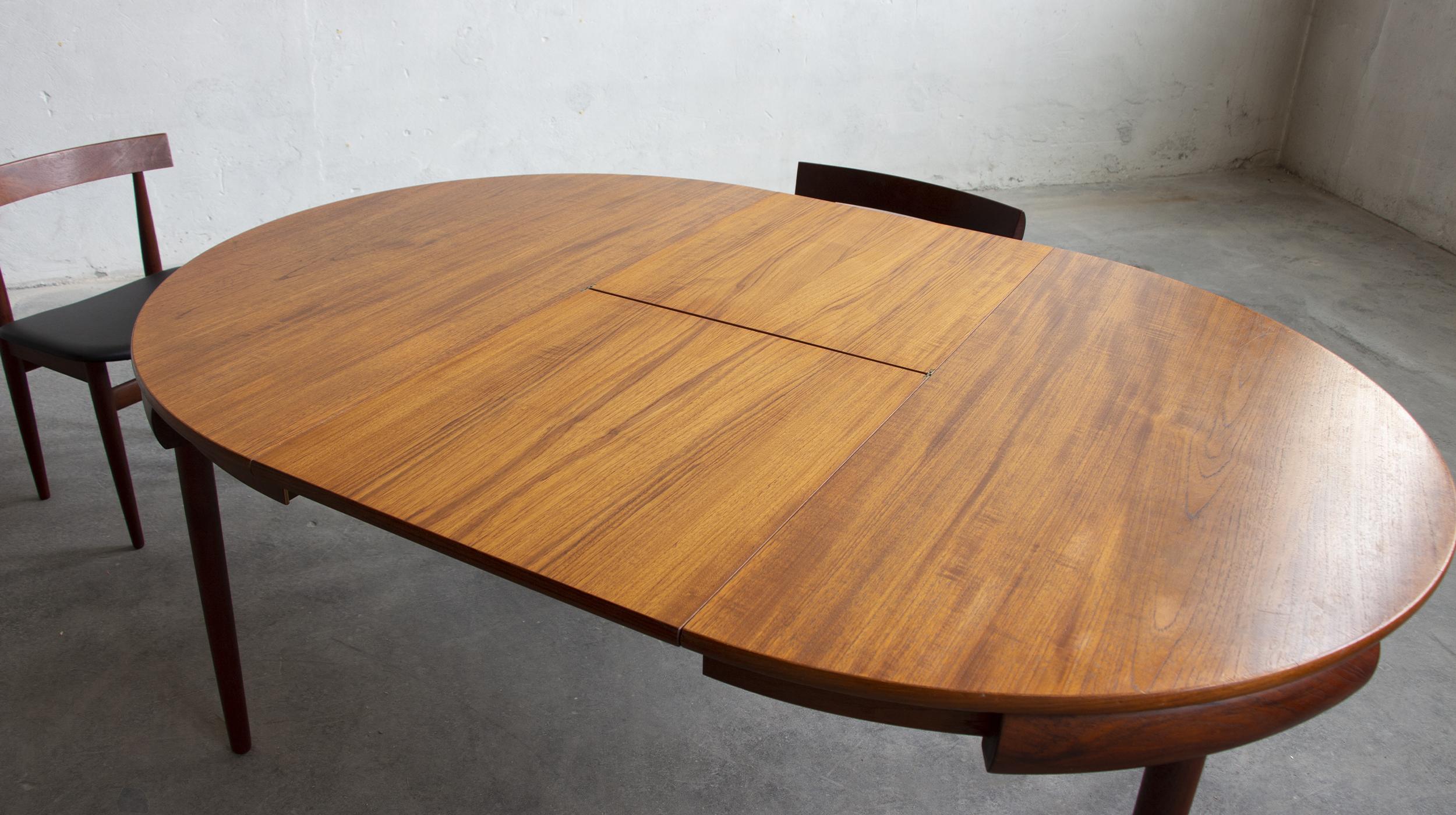 Danish Dining Set by Hans Olsen for Frem Rojle For Sale at 1stDibs