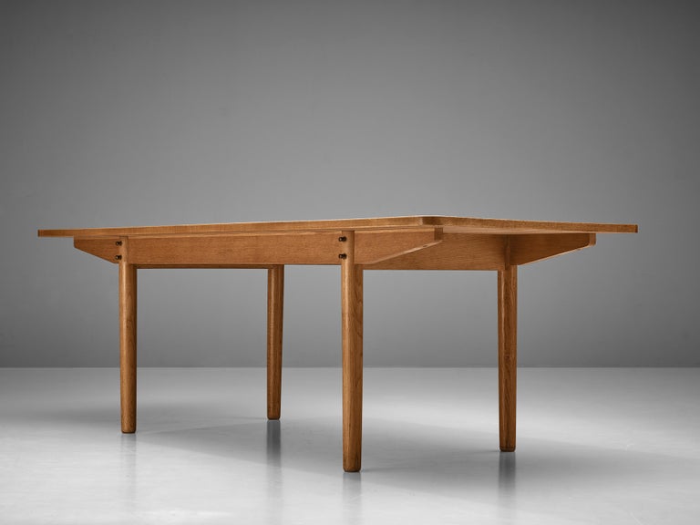 Danish Dining Table in Oak For Sale at 1stDibs