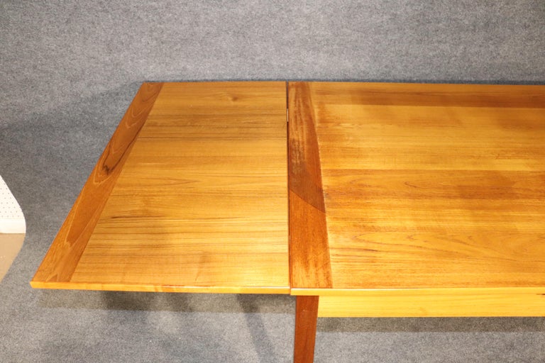 Danish Draw Leaf Dining Table For Sale at 1stDibs