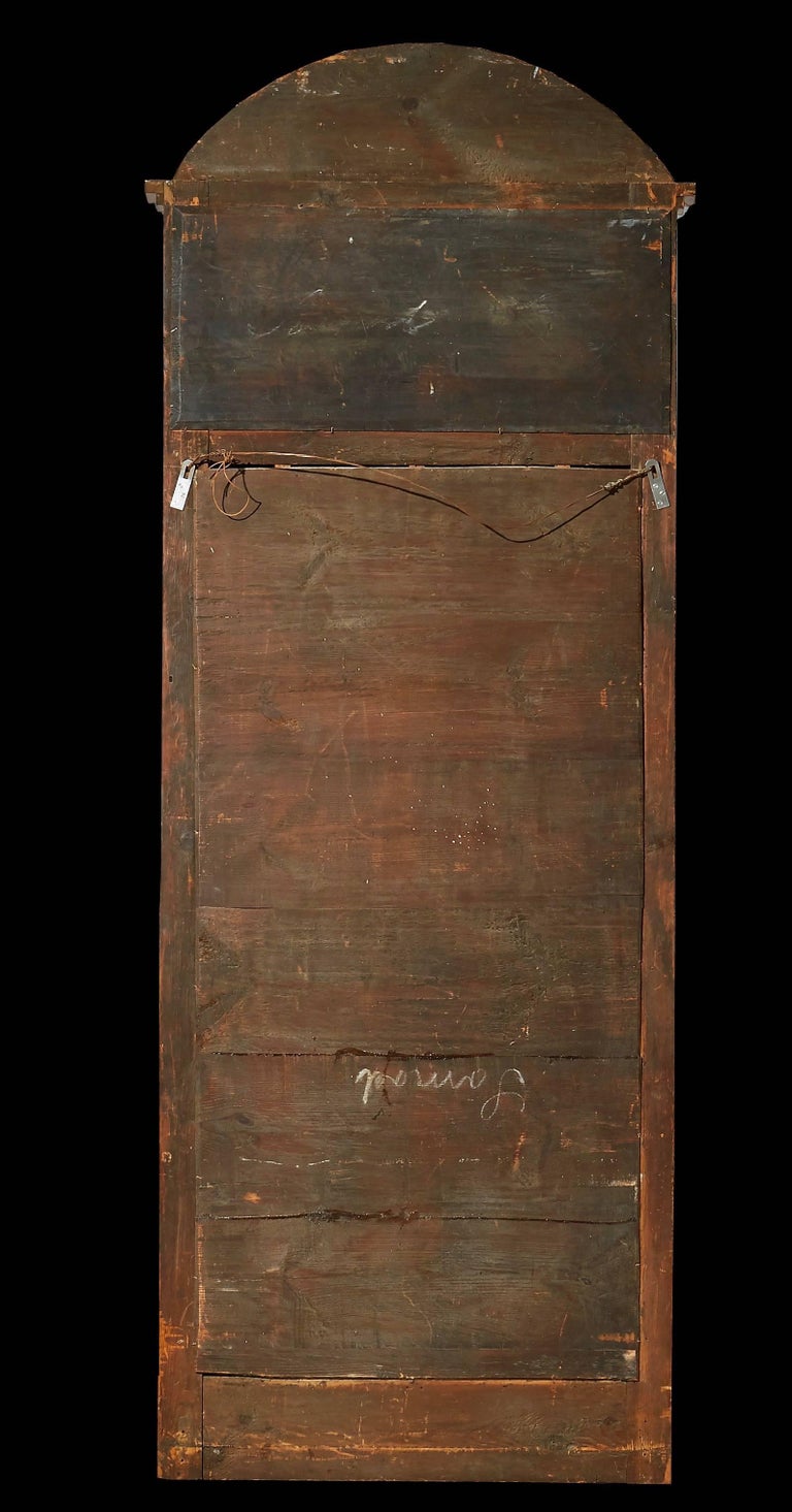 Danish Empire Mirror with Original Mirror Glass at 1stDibs