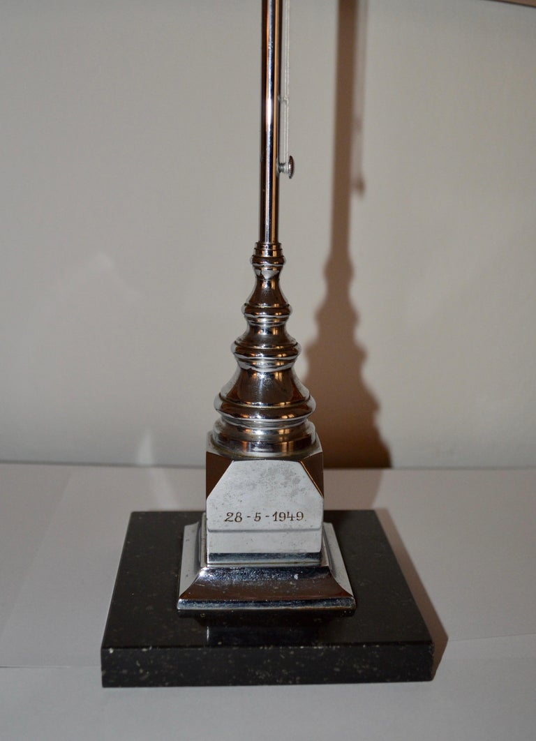 Danish Flag Post On Marble Stand, 1949 at 1stDibs