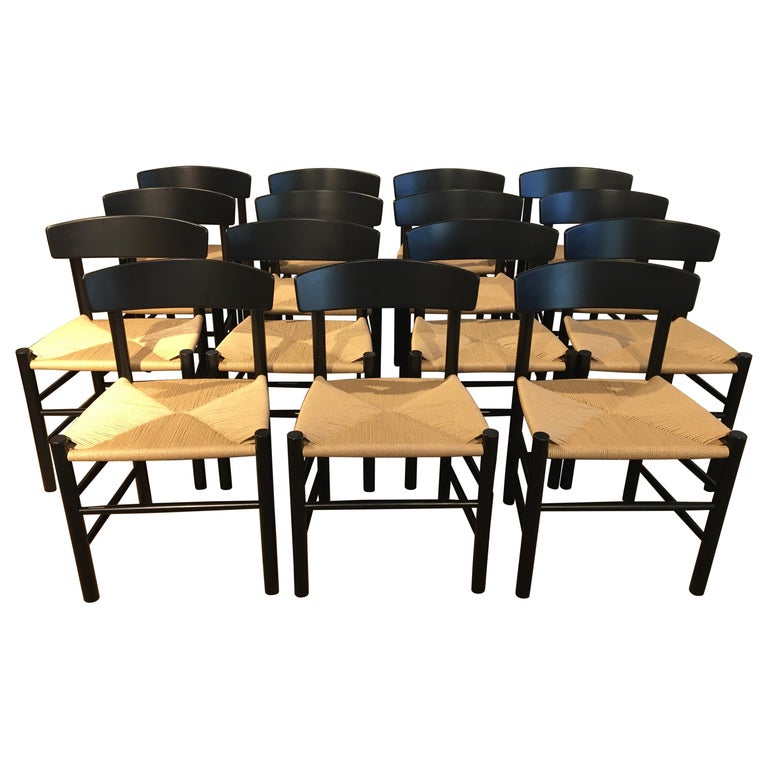 Danish 'Folkestol' J39 Designed by Børge, Mogensen Made by Fredericia ...