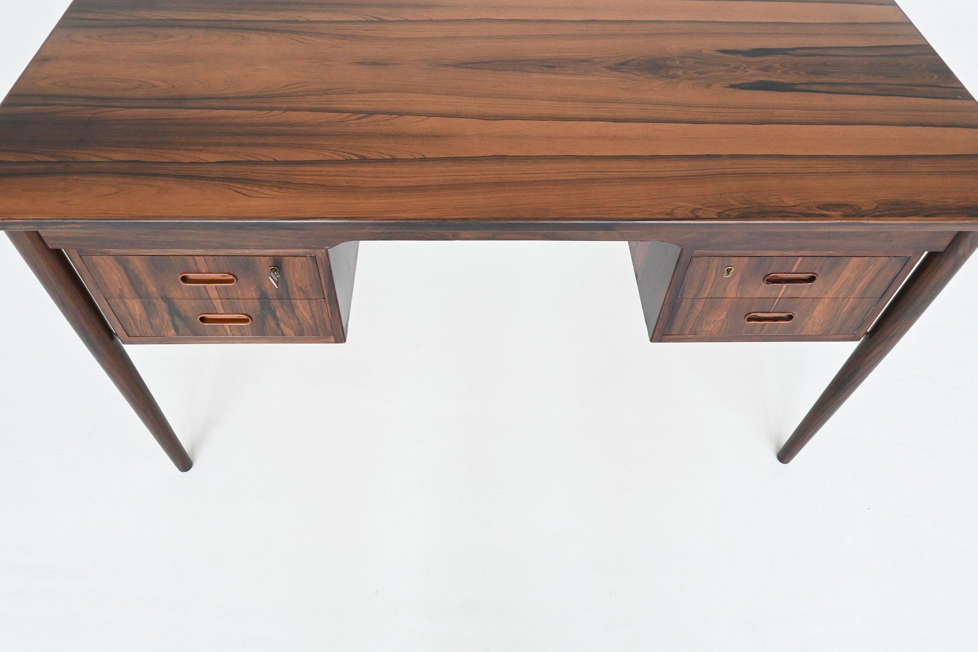 Danish Freestanding Symmetric Desk in Rosewood Denmark 1960 For Sale at ...