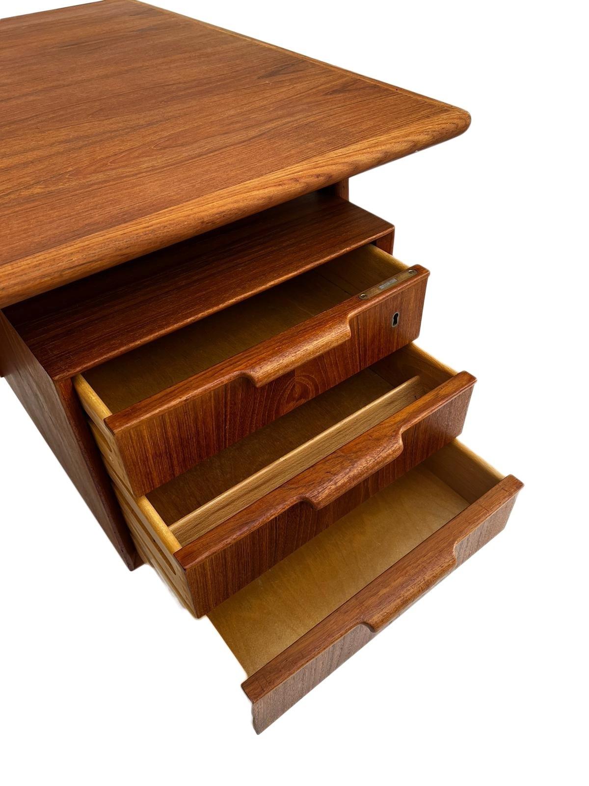 Danish Gunni Omann for Omann Jun Møbelfabrik Model 75 Teak Writing Desk ...