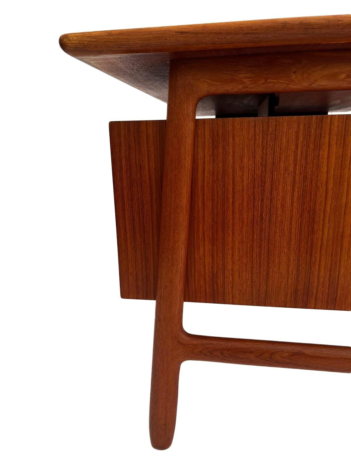 Danish Gunni Omann for Omann Jun Møbelfabrik Model 75 Teak Writing Desk ...