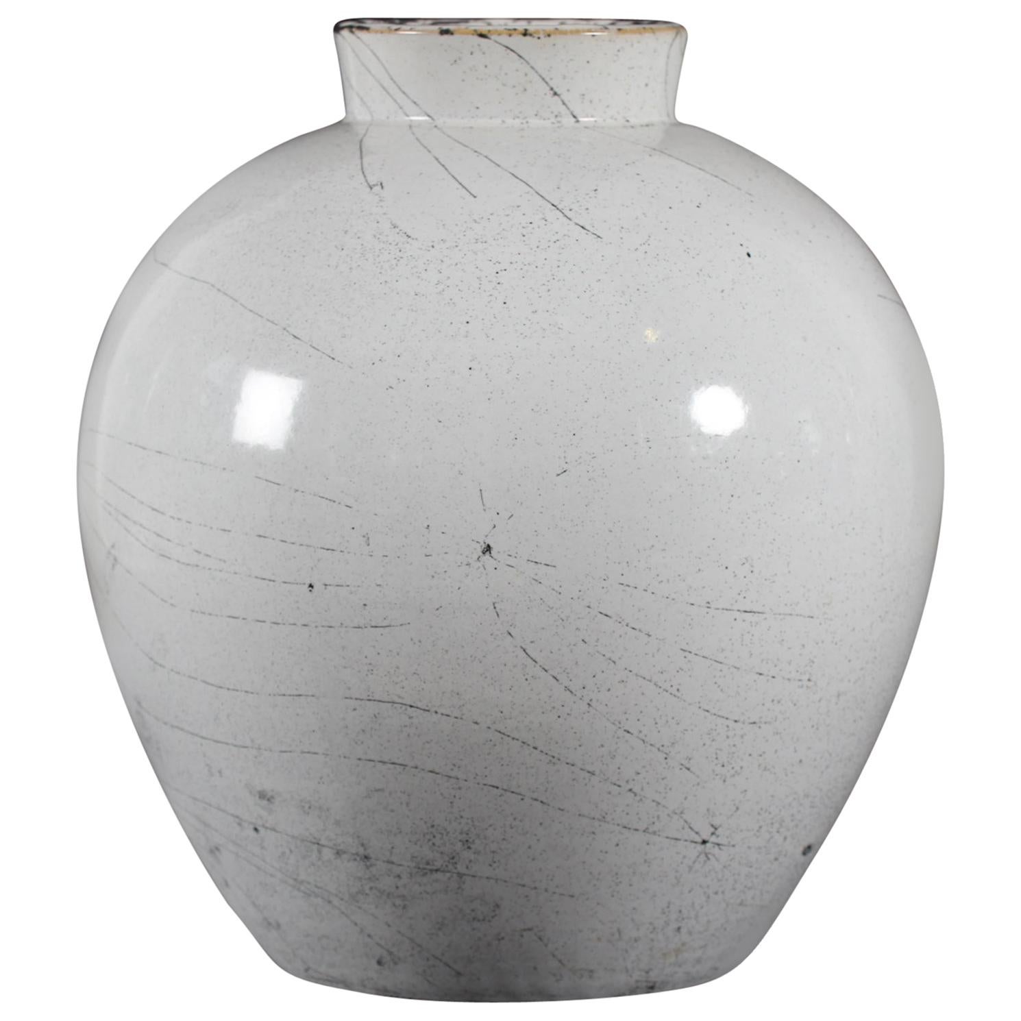 Mid-Century Large Ceramic Vase with Multicolured Glazing at 1stDibs