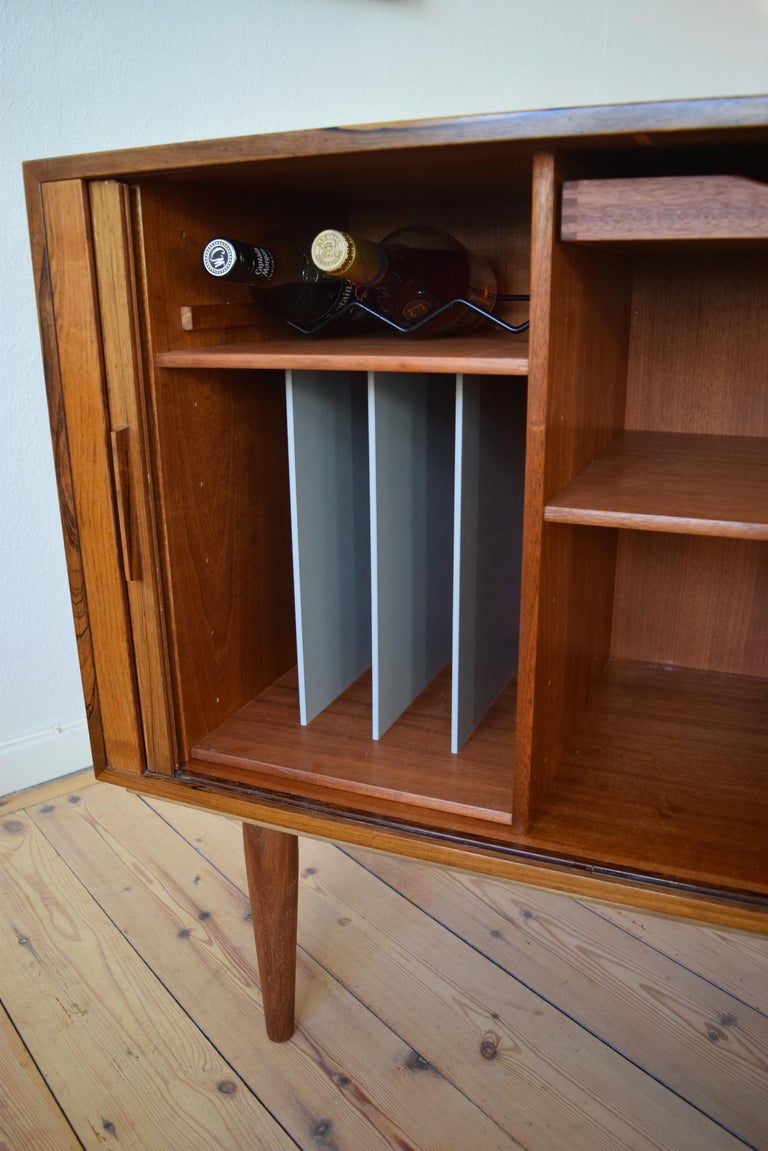 Danish Kai Kristiansen Rosewood Record Player/Bar Cabinet for Fm Møbler ...